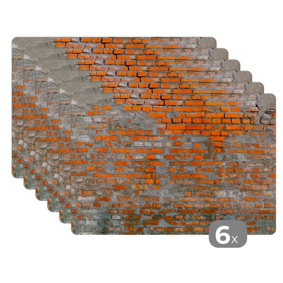 Platzset Mauer Stein Ziegel Muchowow 6 St Platzset