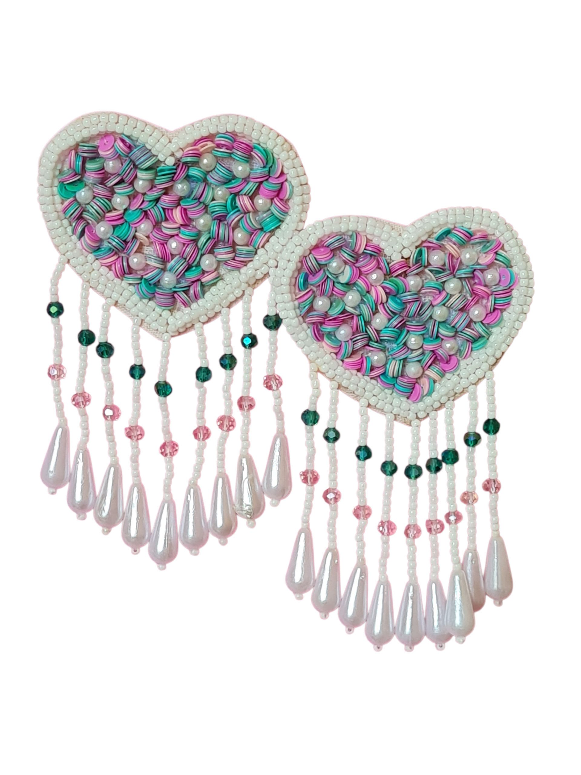 PfauGermany Paar Ohrhänger Cyanea Hanging Beads