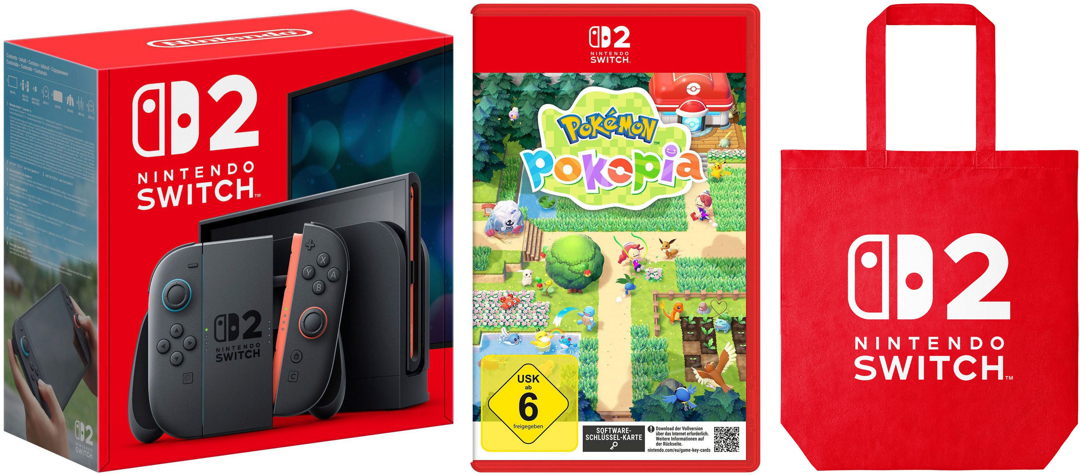 Nintendo Switch 2 Switch 2 + Pokémon Pokopia, gratis Nintendo-Tasche