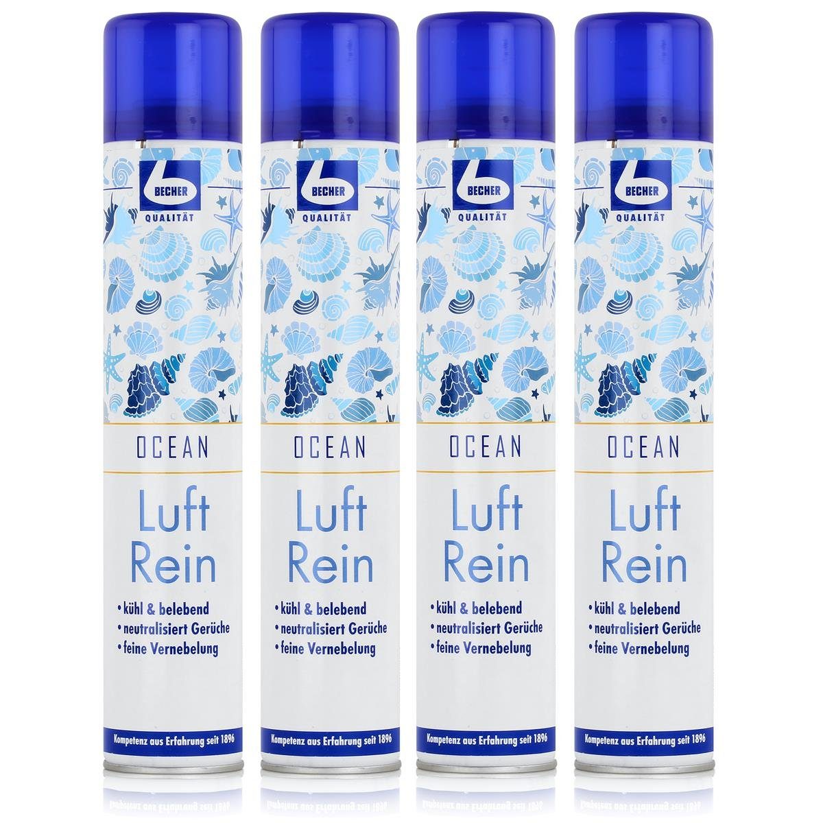 Dr. Becher Raumduft Dr. Becher Luft Rein Neutralisationsspray Ocean 500ml (4er Pack)