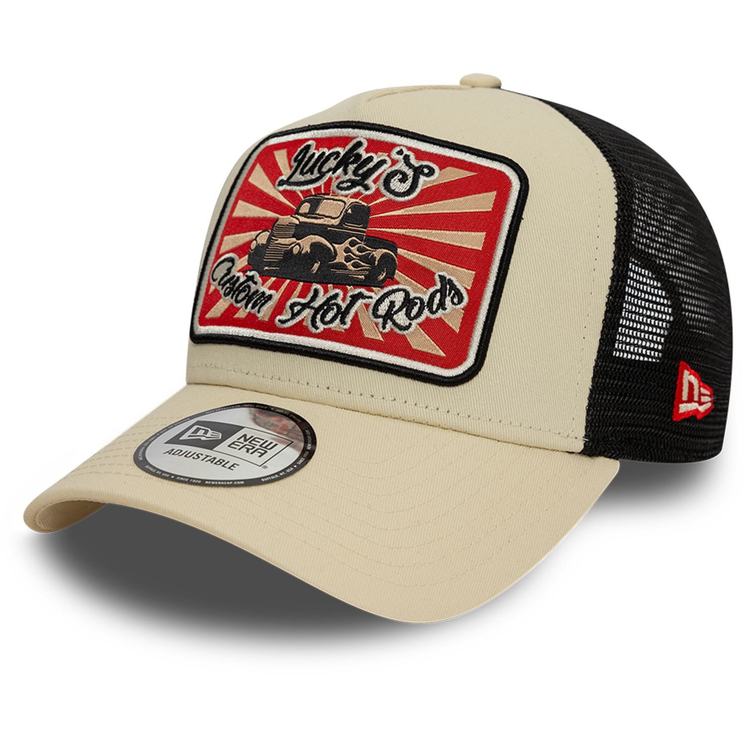 New Era Trucker Cap AFrame Trucker HOT ROD