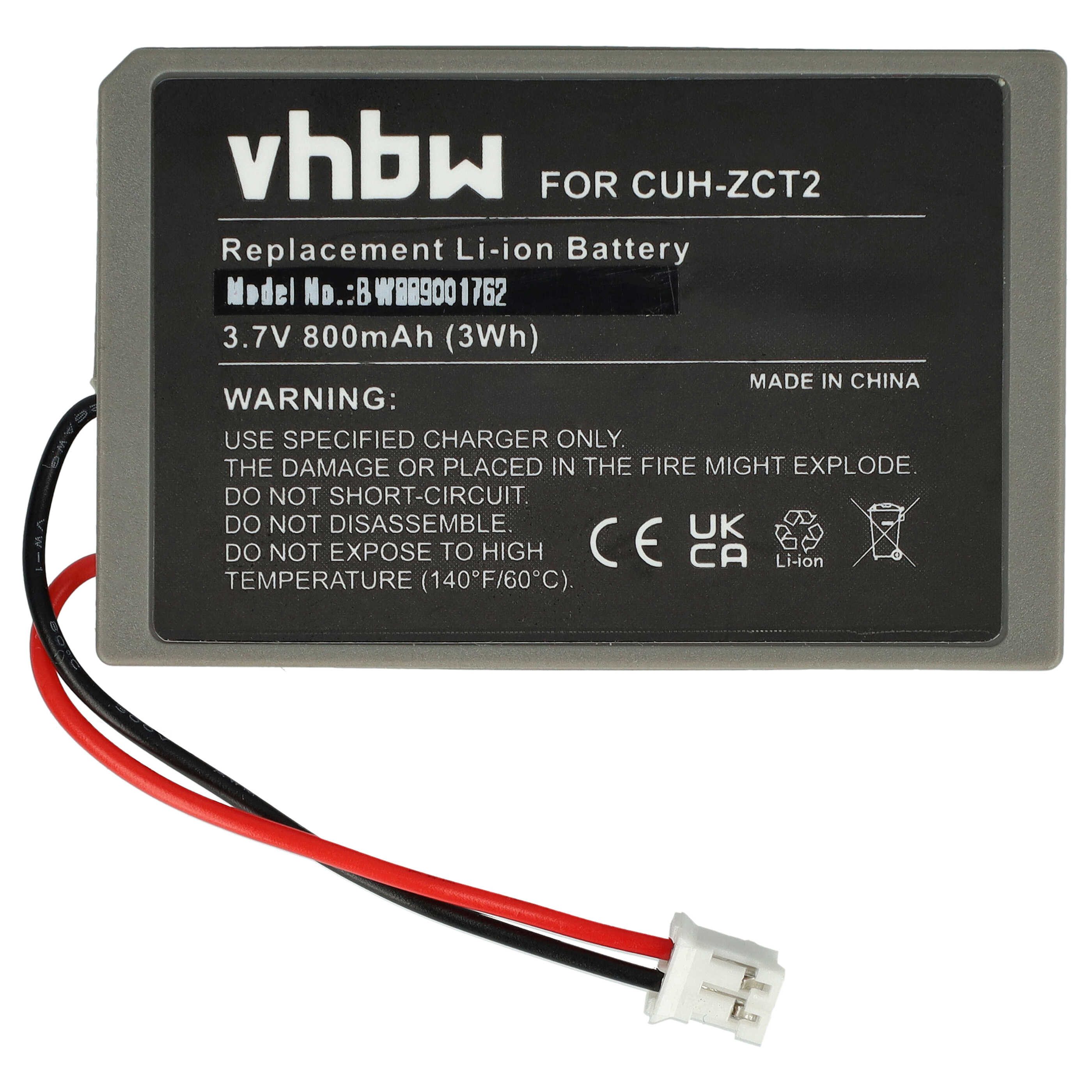 vhbw passend für Sony JDM-020, JDM-001, JDM-011, Dualshock 4 Controller Akku Li-Ion 800 mAh (3,7 V)