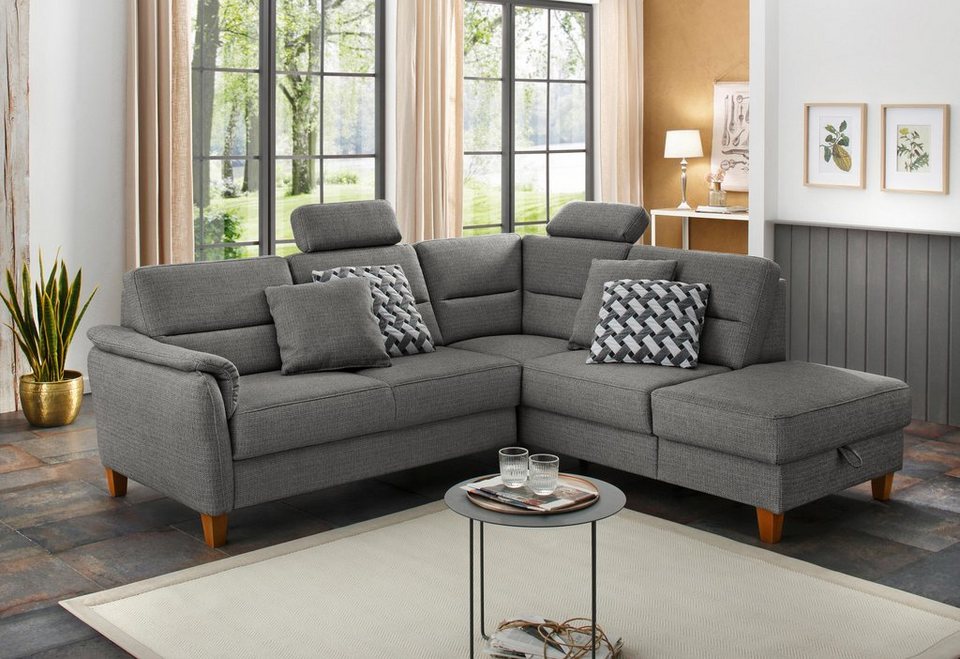Home Affaire Ecksofa Palmera L Form Federkern Wahlweise Mit