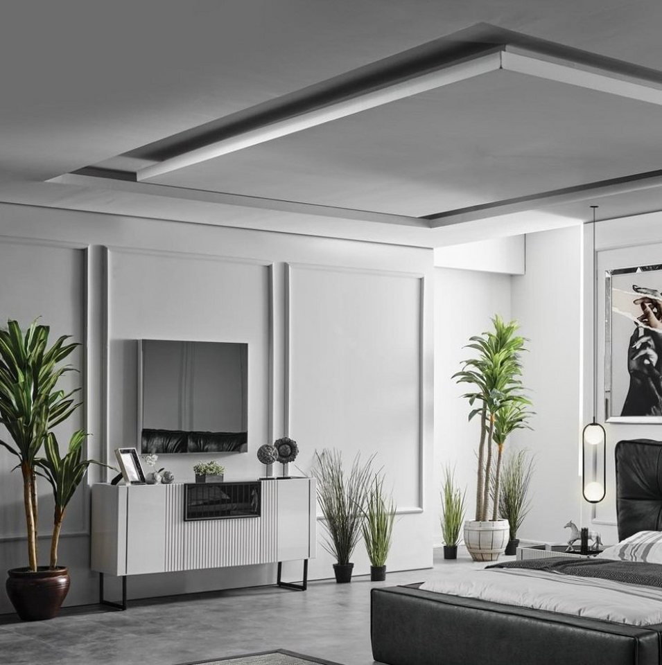 Jvmoebel Kommode Kommode Sideboard Schrank Kommoden Hochglanz Mit