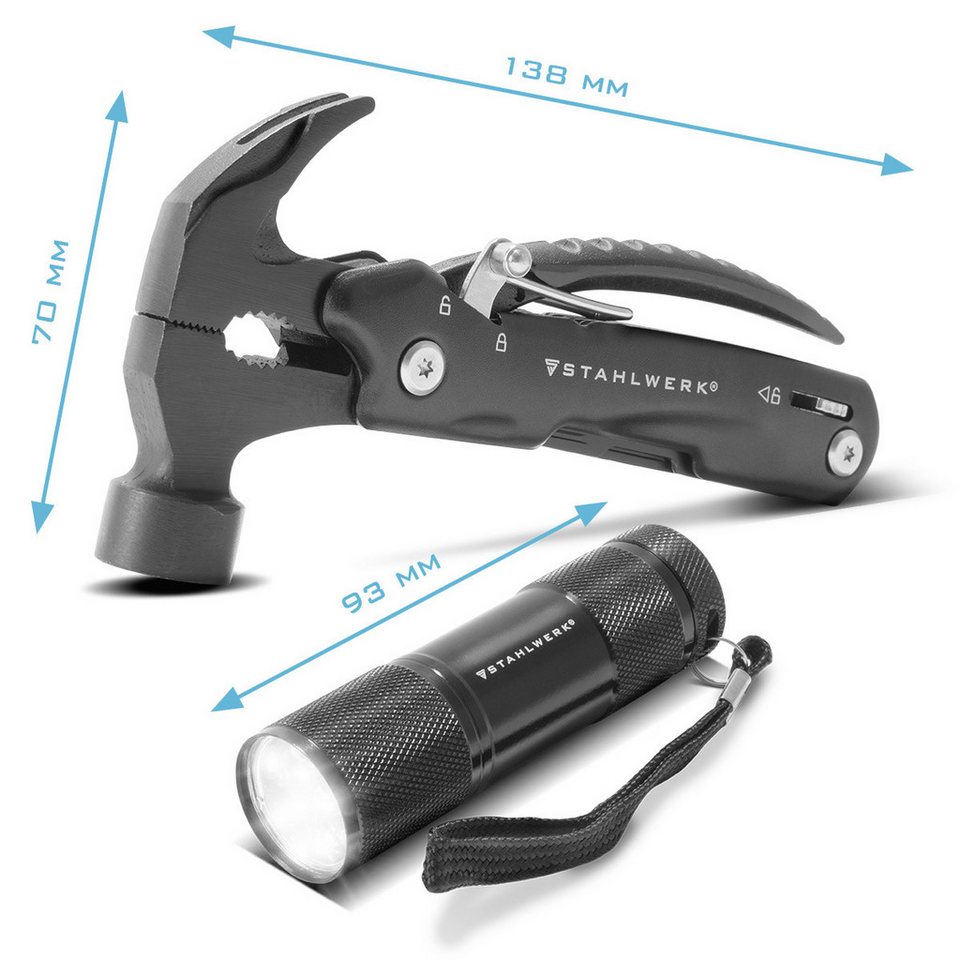 Stahlwerk Multitool Multitool 12 Werkzeuge Multifunktionswerkzeug