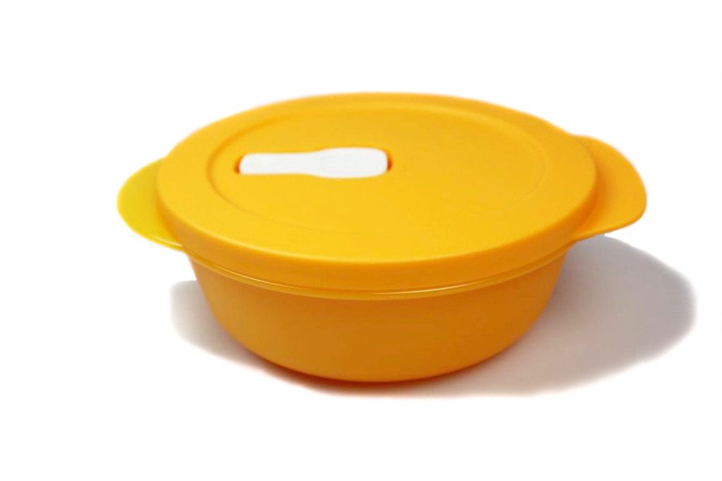 TUPPERWARE Vorratsdose CrystalWave 390 ml orange Mikrowelle, Bonboniere
