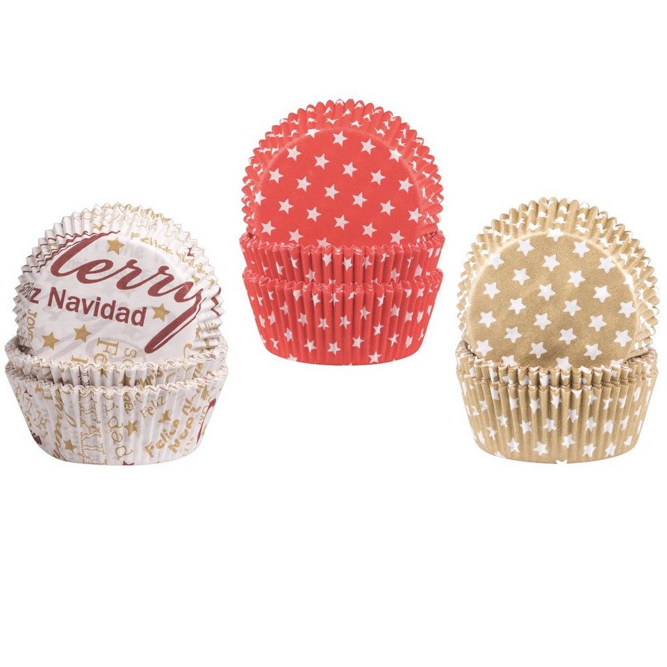 Demmler Muffinform 3 Verschiedene Weihnachtsmotive Je 60 Stück Set