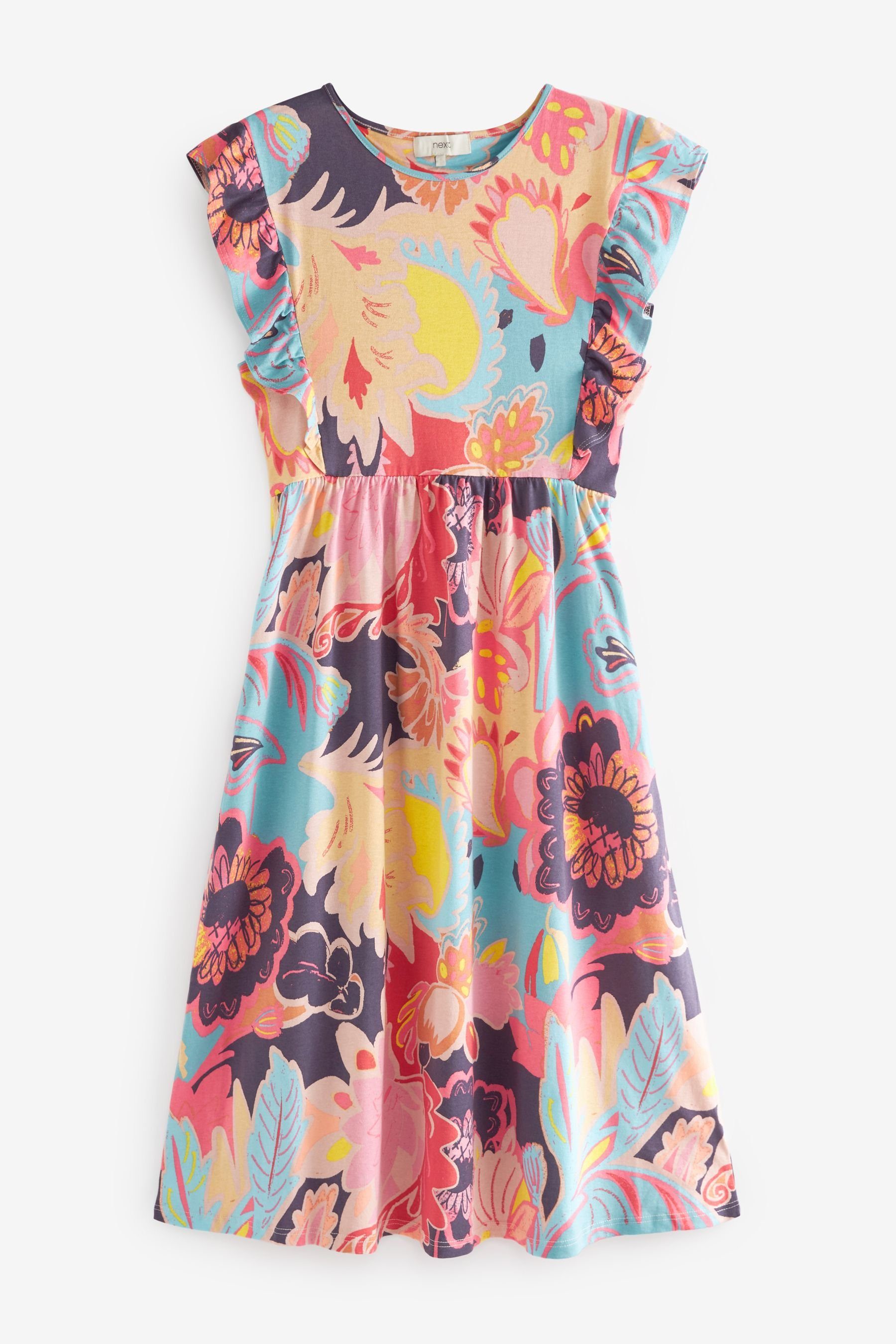Next Sommerkleid Kleid Mit Rüschenärmeln 1 Tlg
