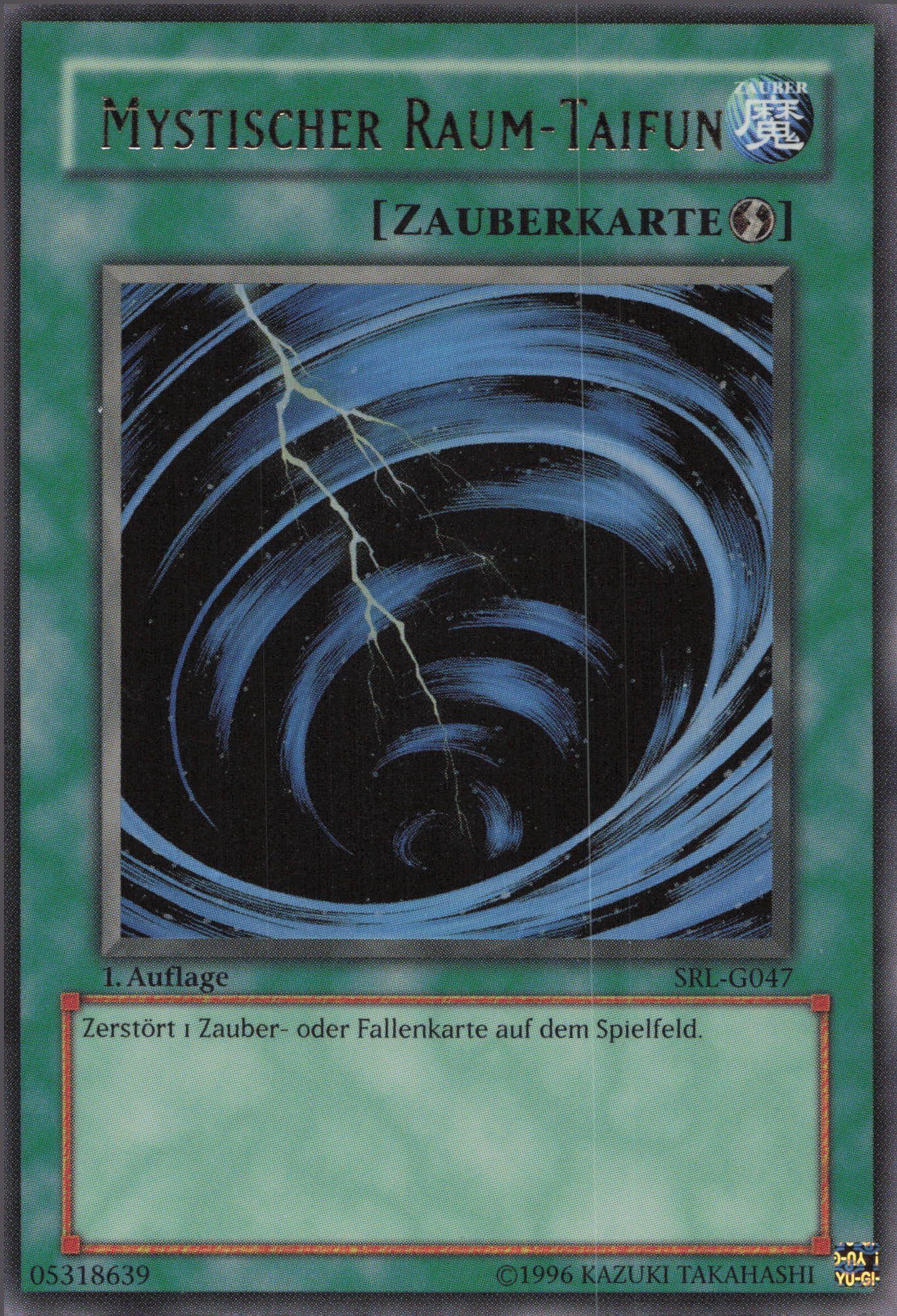 Recollectibles Sammelkarte Yugioh Karte Mystischer Raum Taifun V1