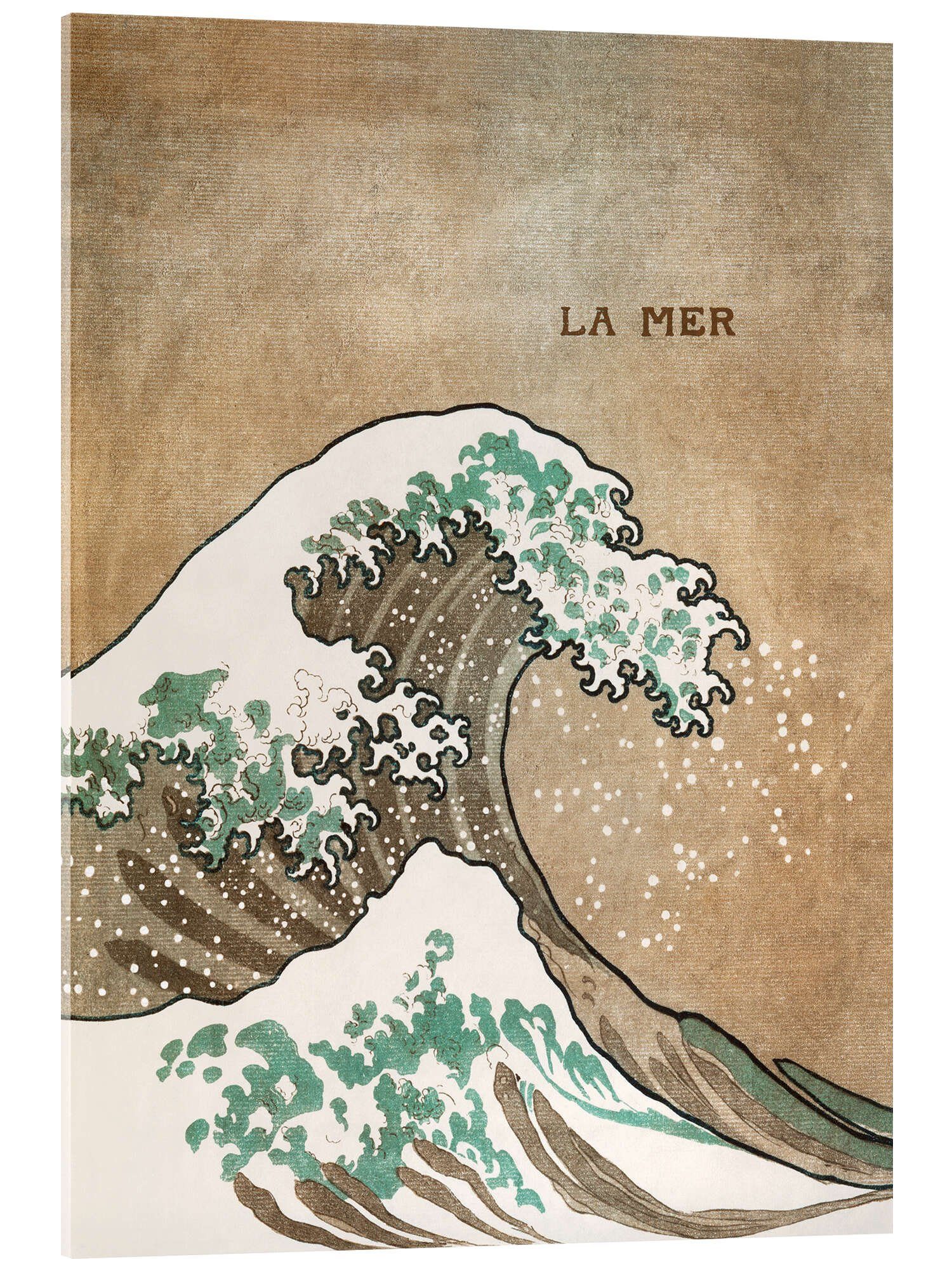 Posterlounge Acrylglasbild Katsushika Hokusai Die Woge Badezimmer