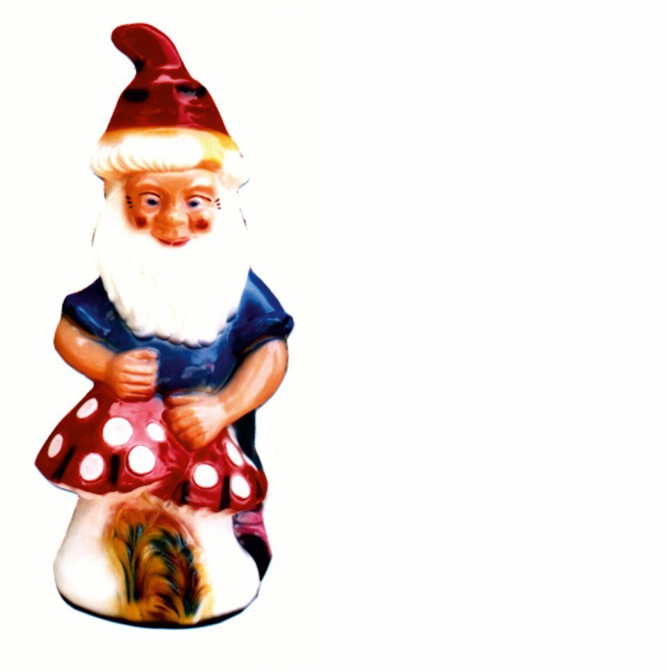 Jvmoebel Dekoobjekt Design Zwerg Mit Pilz Figur Statue Skulptur Figuren
