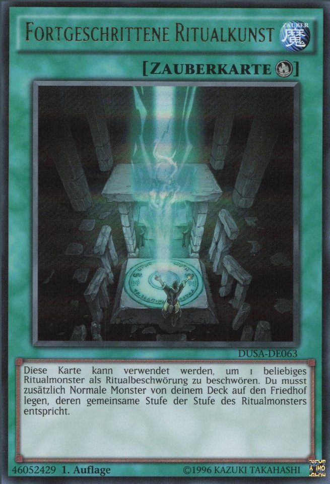 Recollectibles Sammelkarte Yugioh Karte Fortgeschrittene Ritualkunst