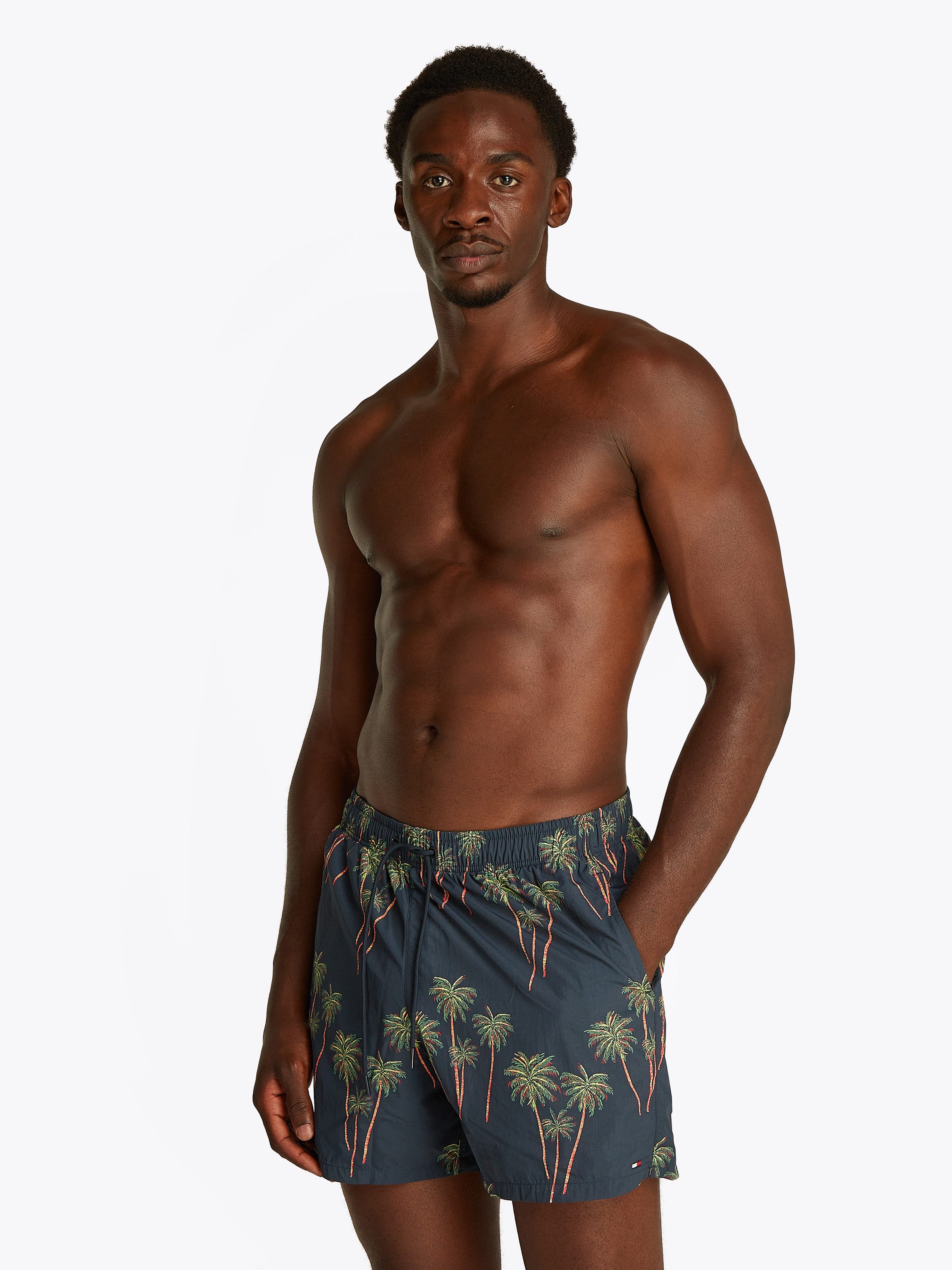 Tommy Hilfiger Swimwear Badeshorts Medium Drawstring Print Mit Muster