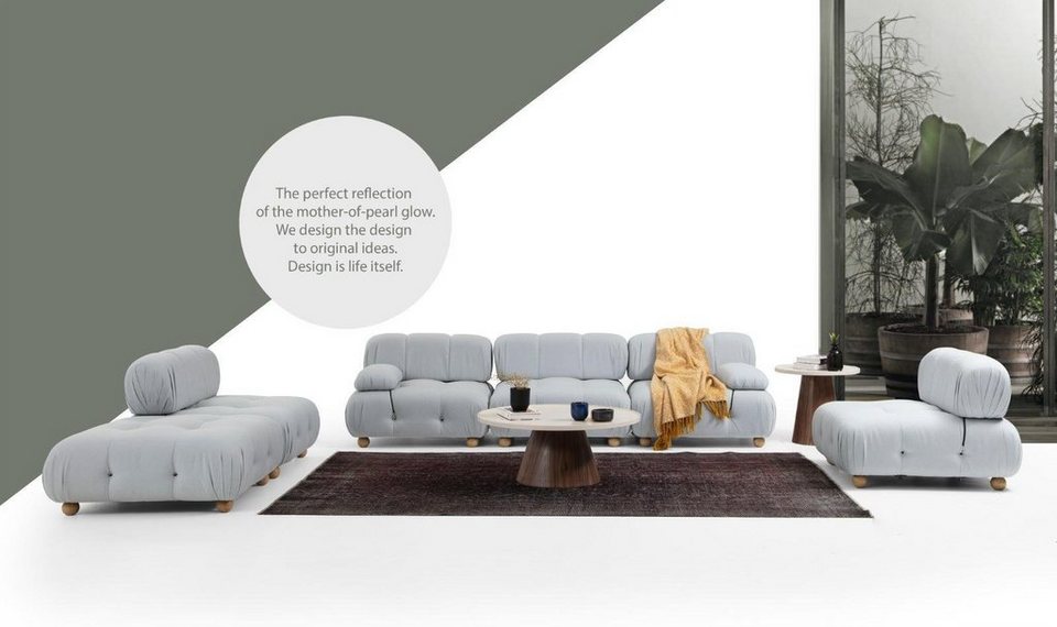 Jvmoebel Wohnzimmer Set Komplette Couchgarnitur Sofagarnitur 321 Sitzer