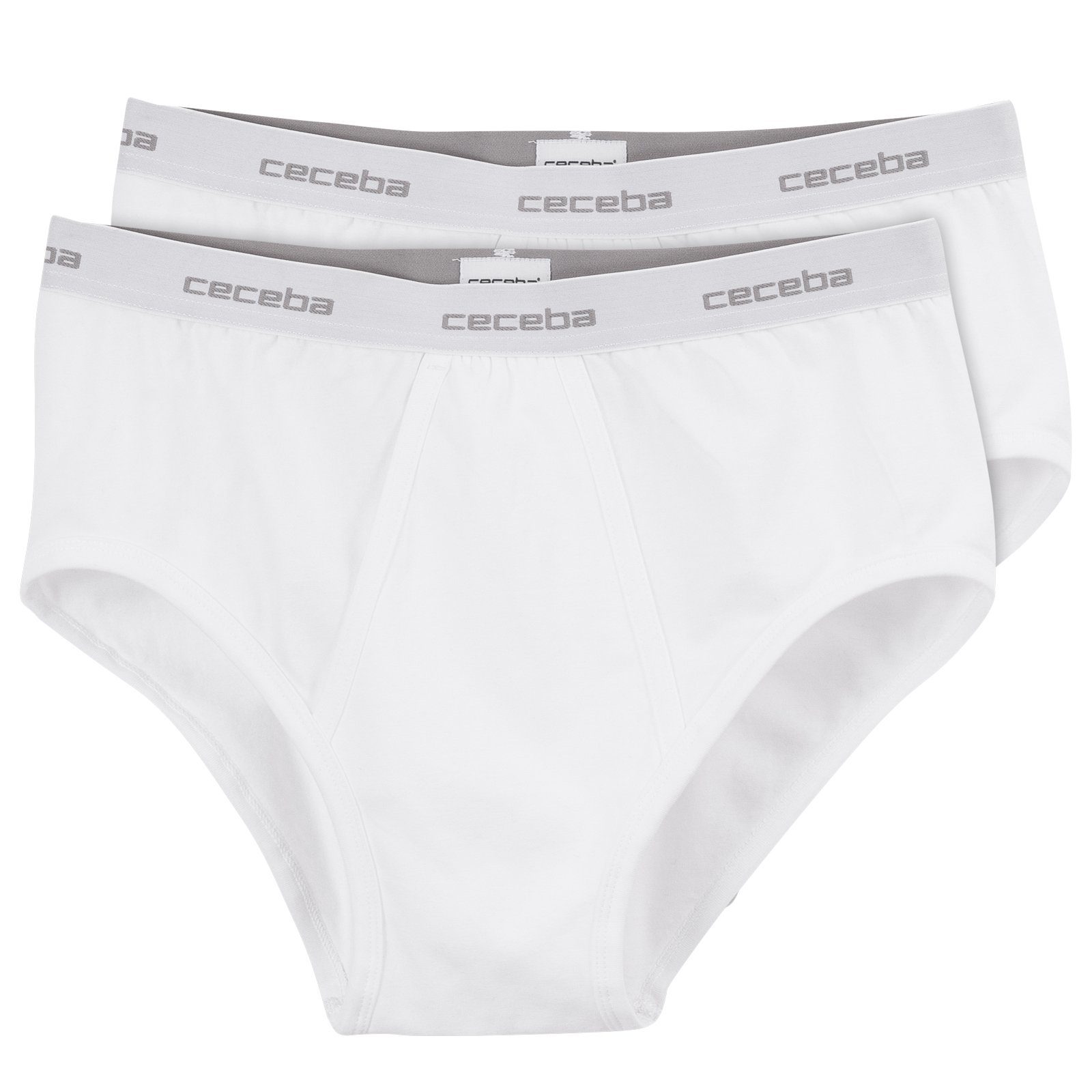 Ceceba Boxershorts Große Größen Herren Stretch Slip 2er Pack Weiß