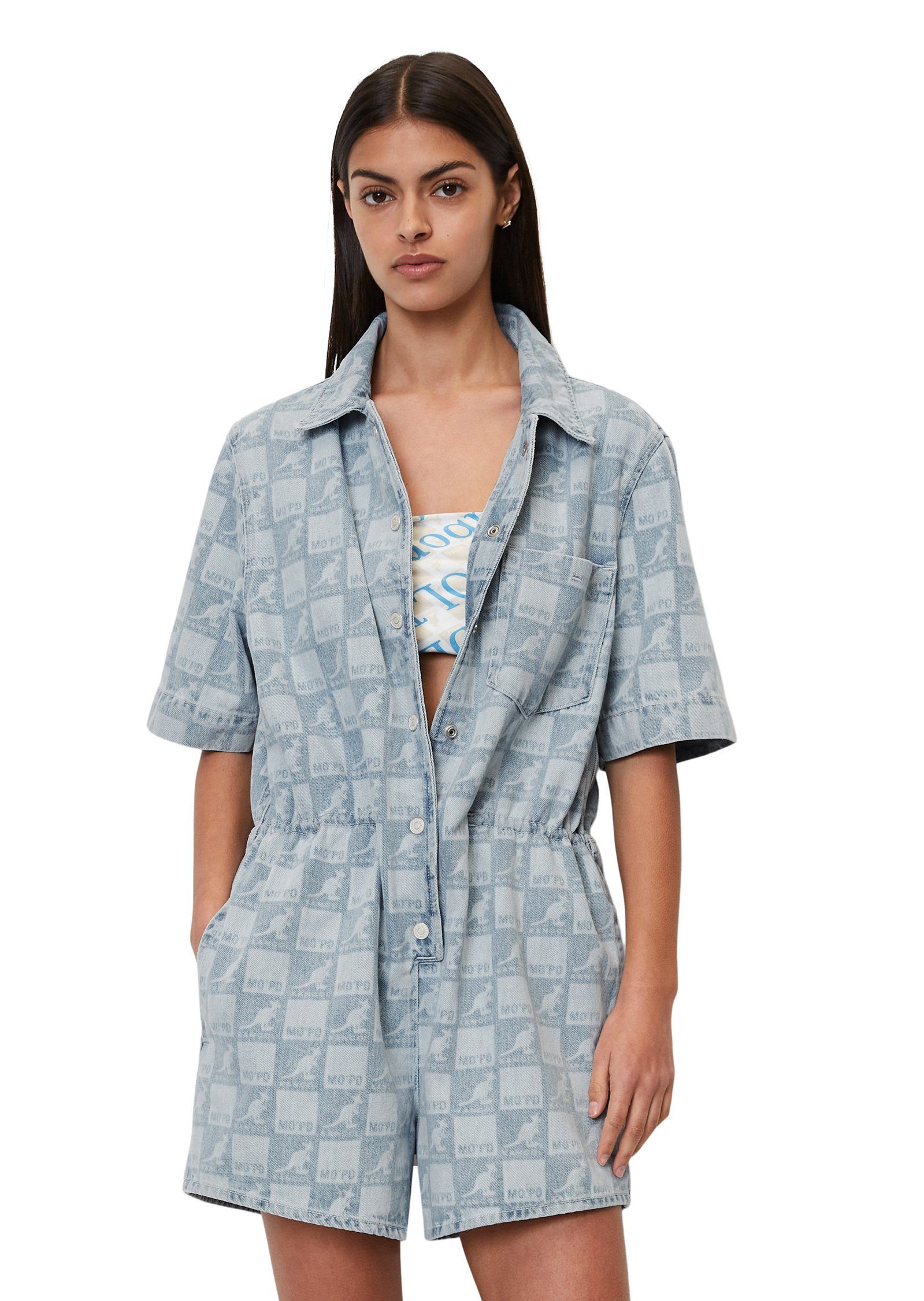 Marc O'Polo DENIM Overall mit Laser-Allover-Print