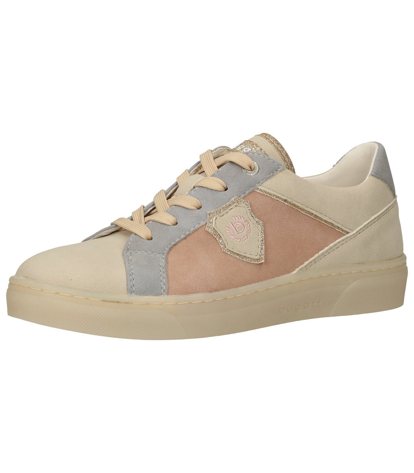 bugatti Sneaker Nubukleder Sneaker, Absatzform: flach