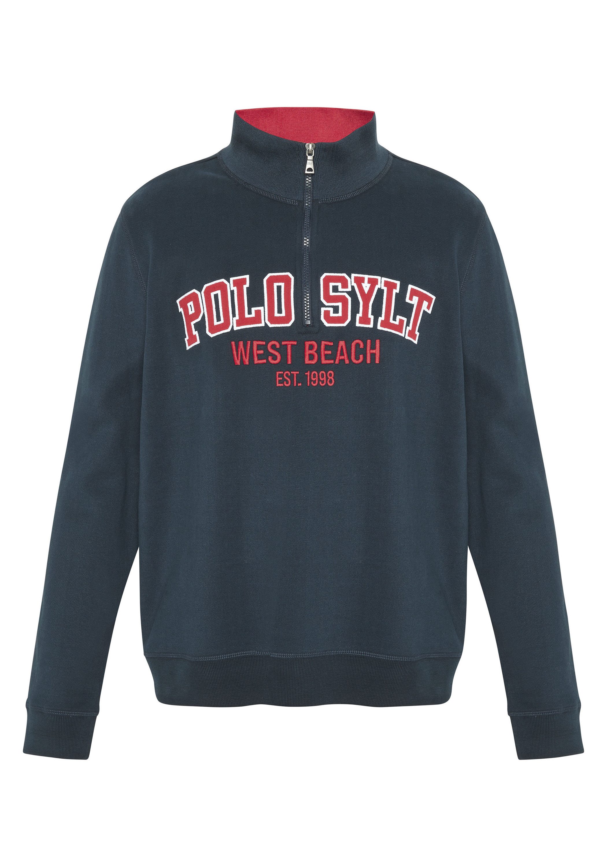 Polo Sylt Troyer im Label-Design mit Schriftzügen, Seemannspullover