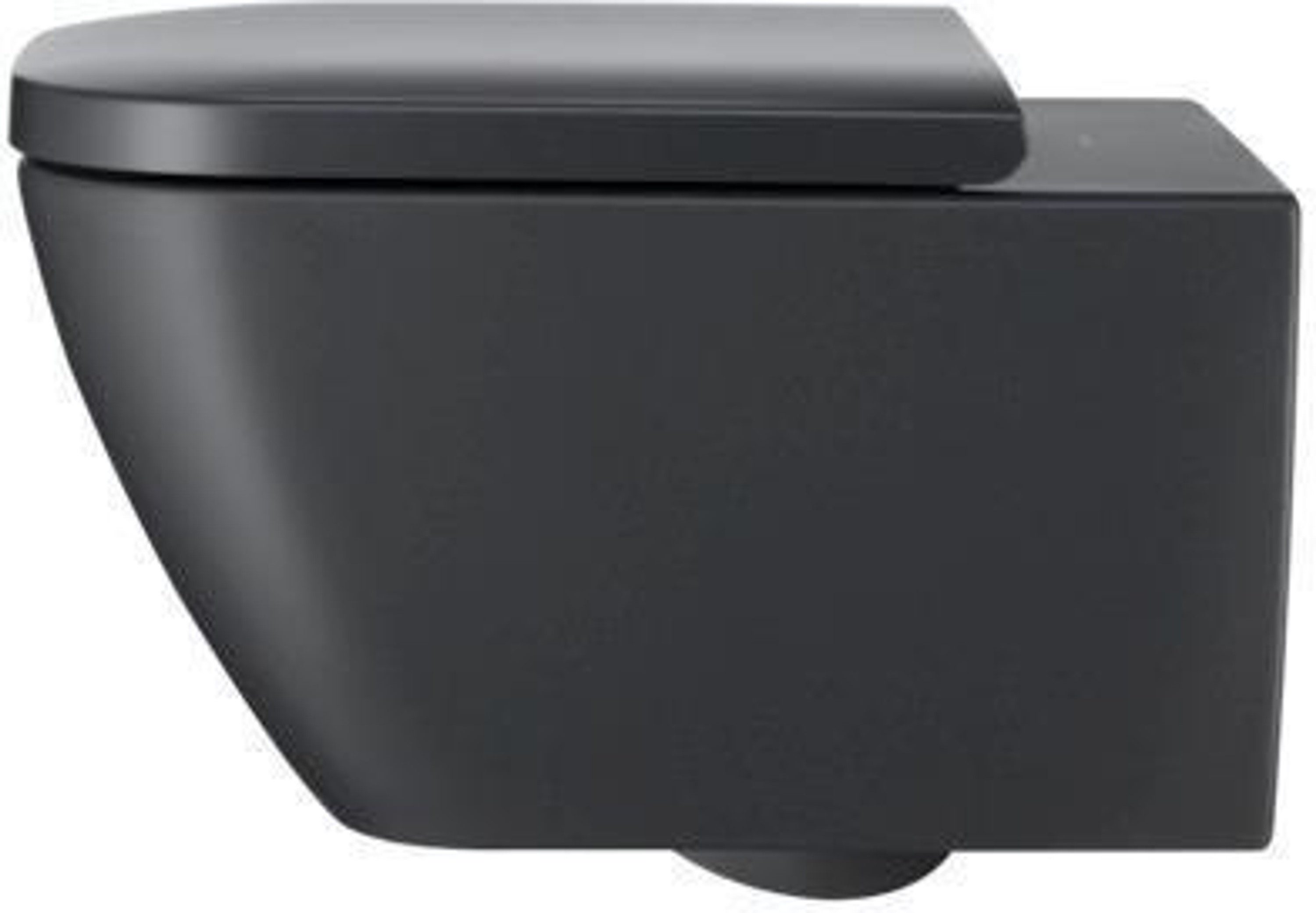 Duravit WC-Komplettset DU Wand-WC 540mm Happy D.2, Anthrazit/ A