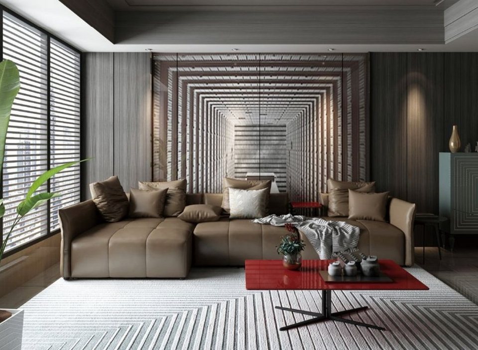 Jvmoebel Ecksofa Wohnlandschaft Ecksofa L Form Sessel Modern Sofa