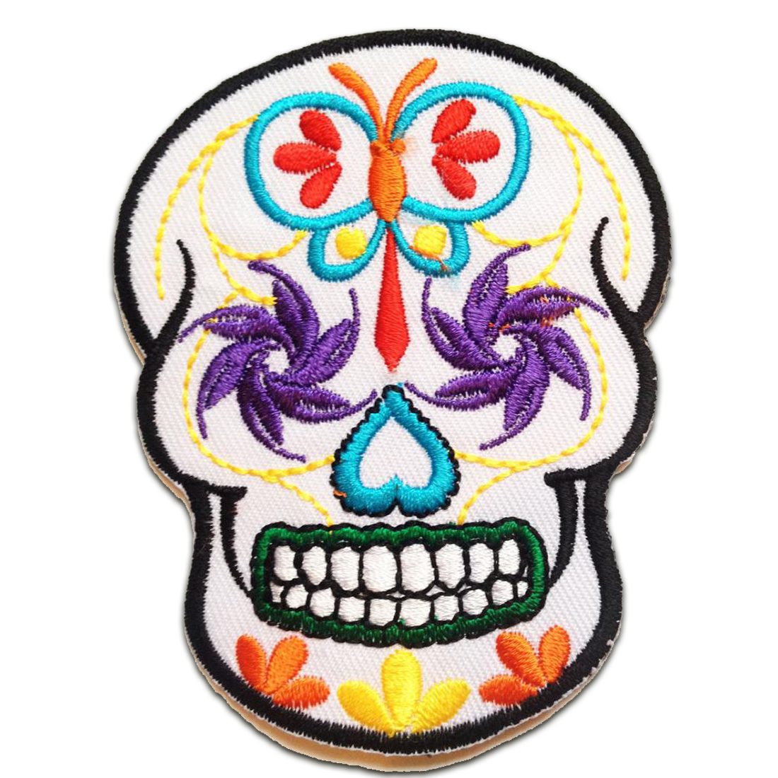 Catch The Patch Aufnäher Polyester Totenkopf Skelett Aufnäher