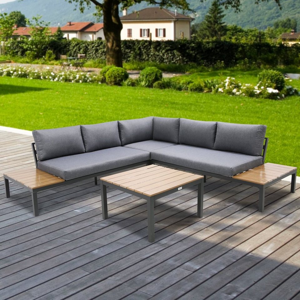 Redneck Gartenlounge Set Gartenmöbel Set 6er Ecklounge Redneck Gal4