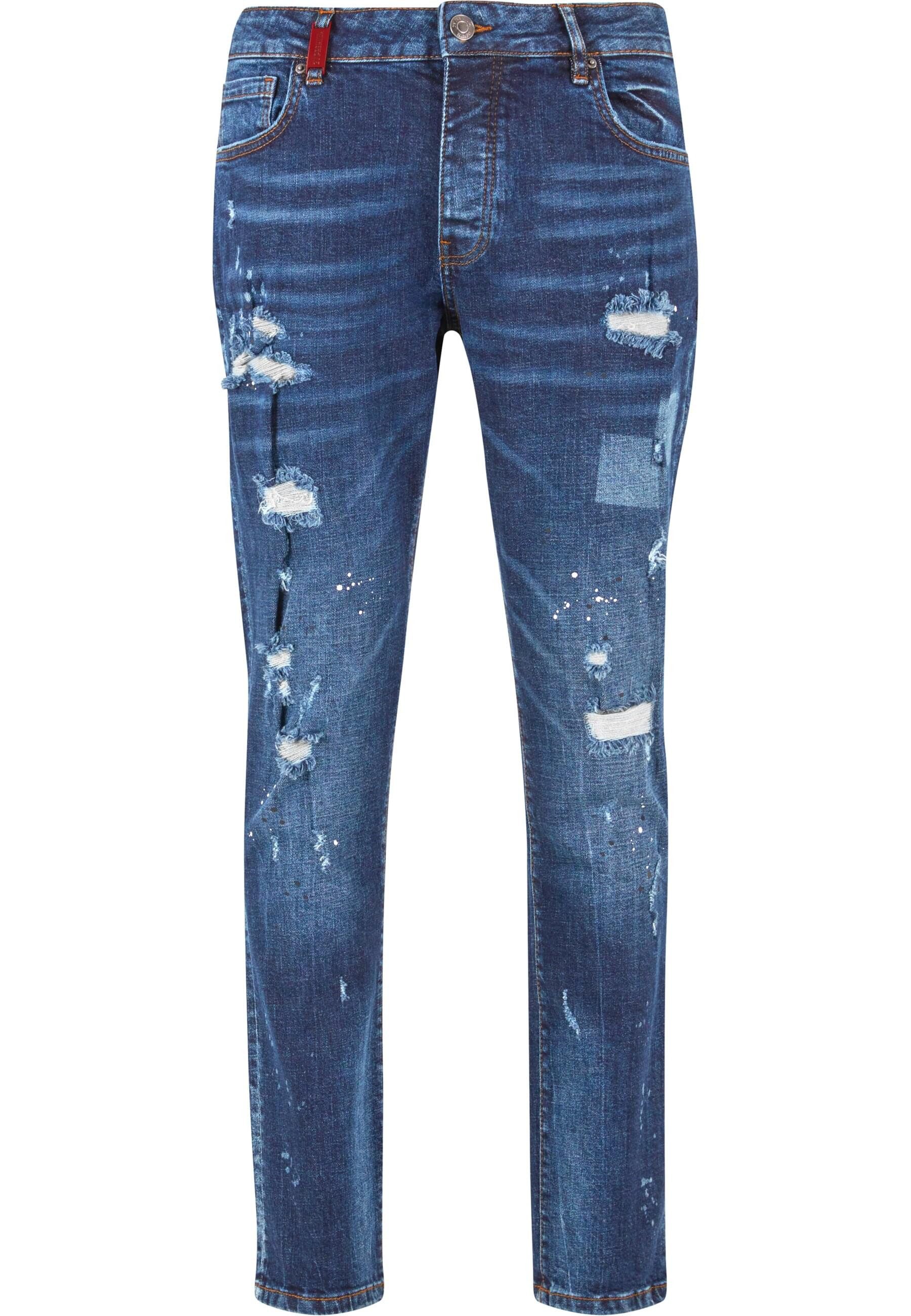 2Y Studios Bequeme Jeans 2Y Studios 2Y PABLO RIPPED SLIM FIT JEANS