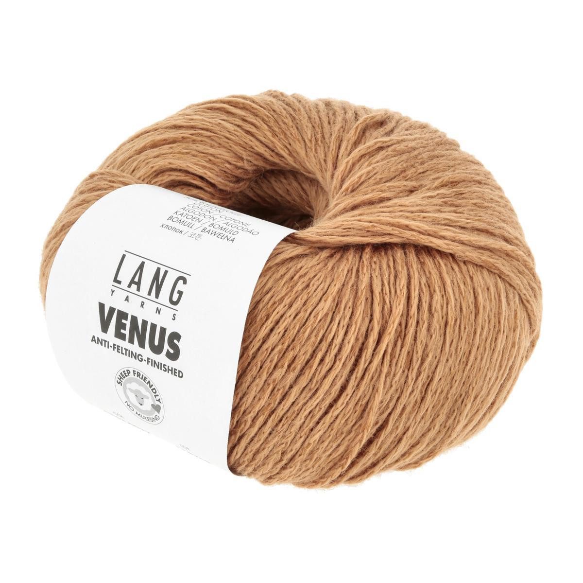 LANG YARNS Venus 0077 curry Häkelwolle, 170 m, Häkelgarn
