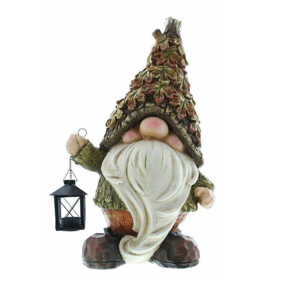 Home Trends24de Dekofigur Wichtel Laterne Dekofigur Figur Herbst