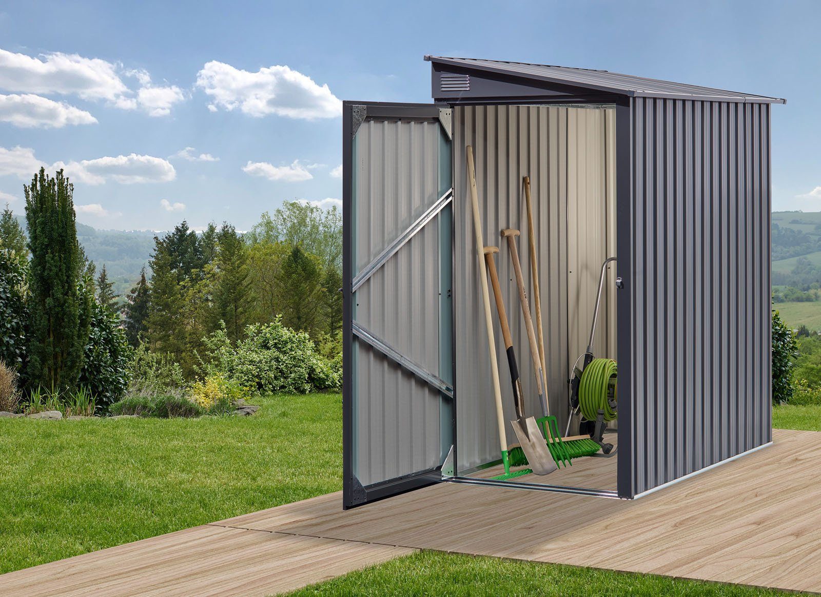 Floraworld Gartenhaus, BxT: 172.00x103.00 cm, Verzinkt und lackiert