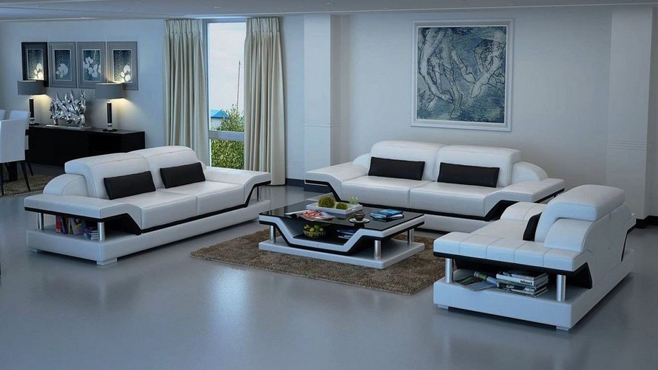 Jvmoebel Wohnzimmer Set Sofagarnitur 321 Sitzer Sofa Sitz Couch