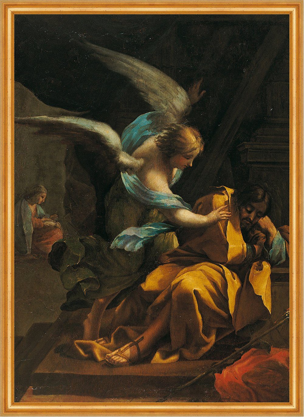 Kunstdruck Dream of St. Joseph Francisco de Goya Engel Heiliger Josef Schlaf B A2, (1 St)