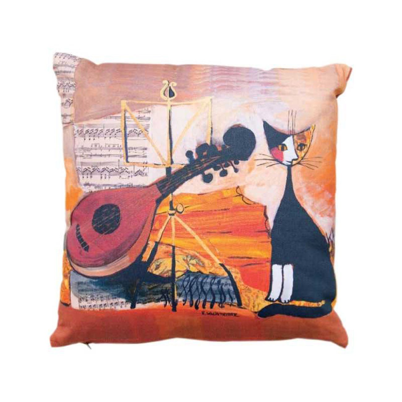 Rosina Wachtmeister Dekokissen Musical Cat, Rosina Wachtmeister Kissenhülle ohne Füllung Kissen ...