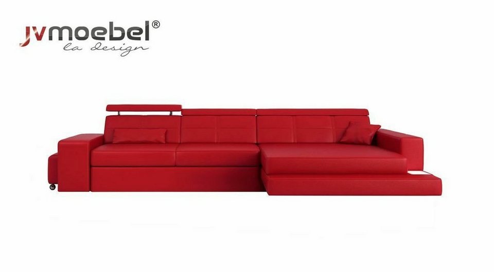 Jvmoebel Ecksofa Möbel Ecksofa Leder Sofa Couch Polster Eck Sitz