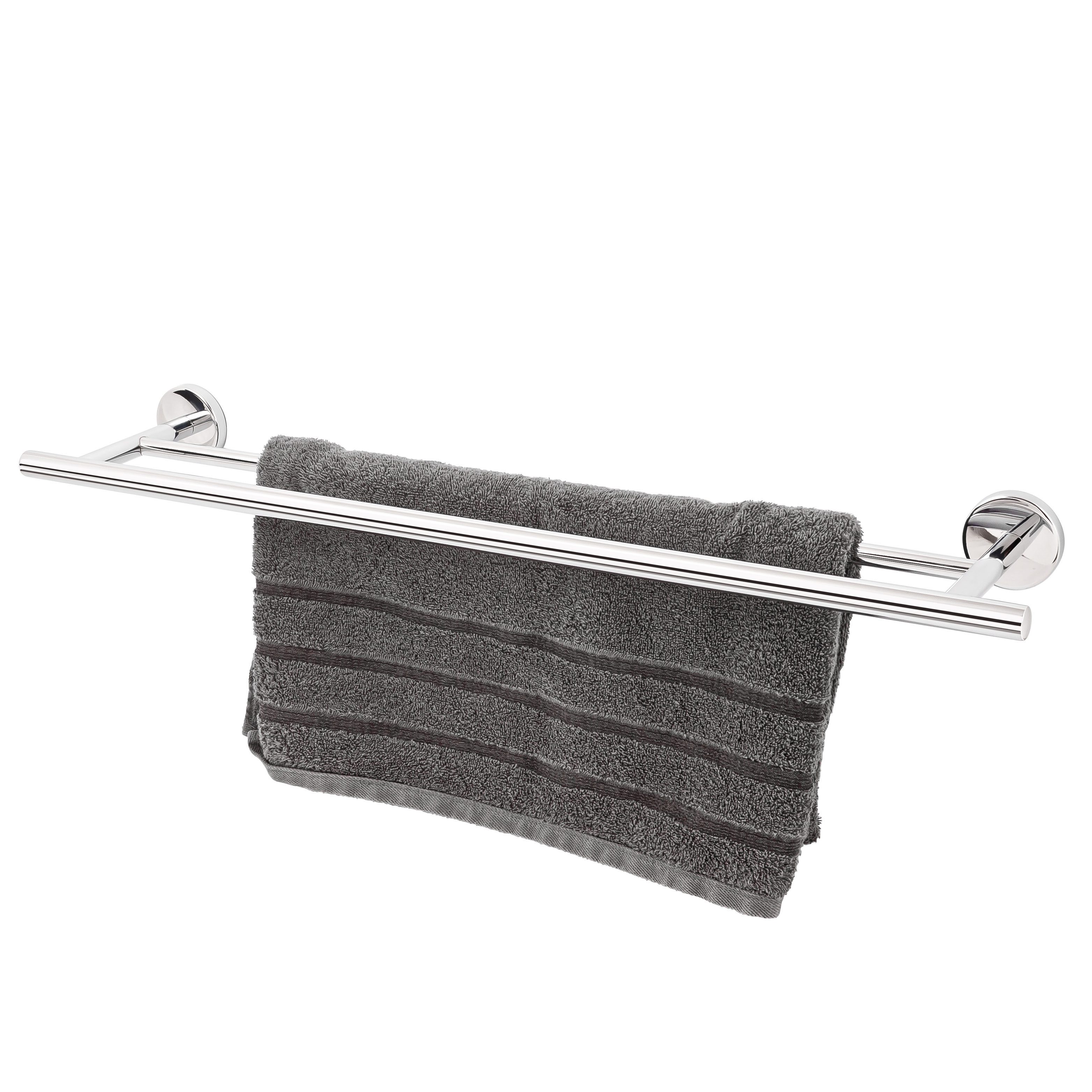 bremermann Handtuchhalter Bad-Serie LUCENTE – Badetuchstange aus Edelstahl verchromt, hochglanz