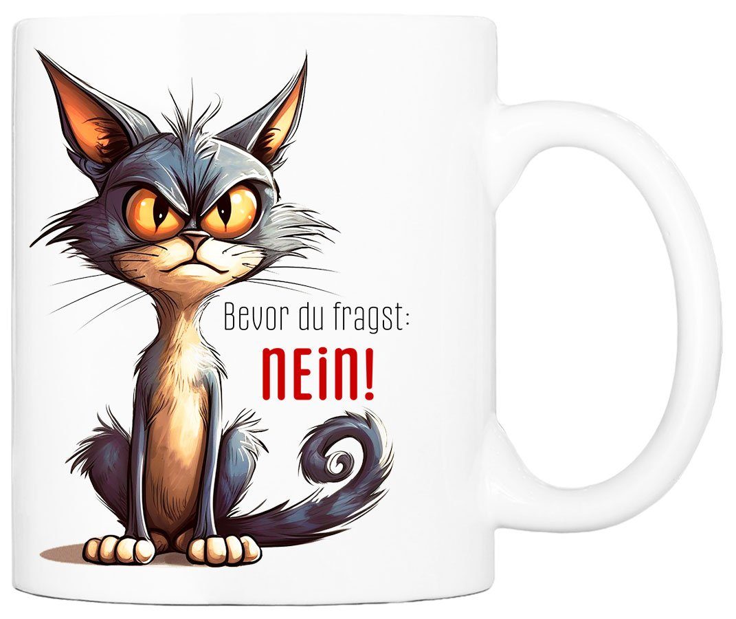 Cadouri Tasse Bevor Du Fragst Bürotasse Kaffeetasse Mit Spruch