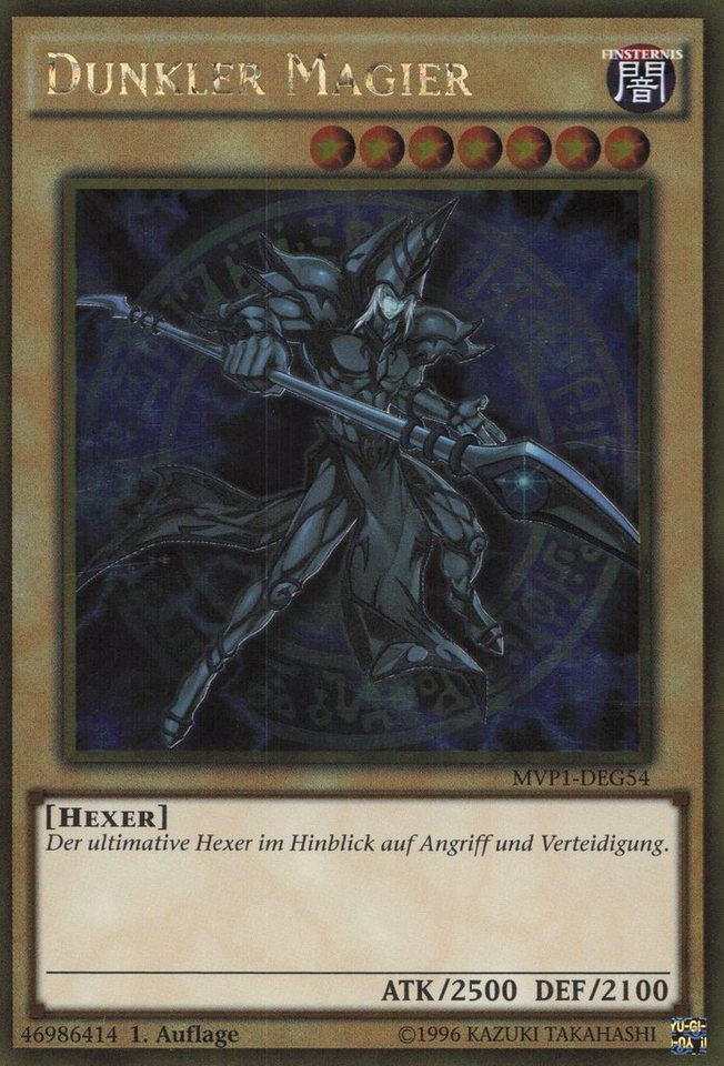 Recollectibles Sammelkarte Yugioh Karte Dunkler Magier V2 Deutsch
