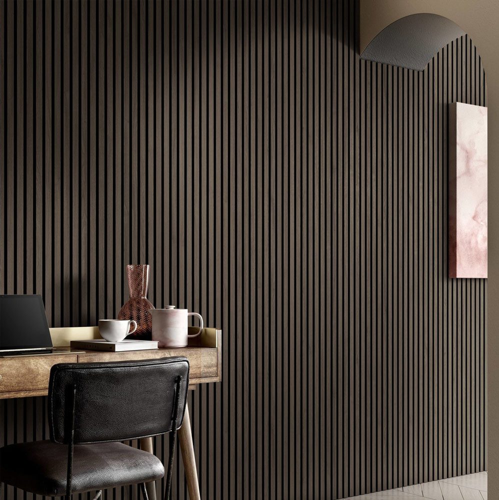 HOME DELUXE Wandpaneel Akustikpaneel / Lamellenwand SONIC, BxL: 40 ...