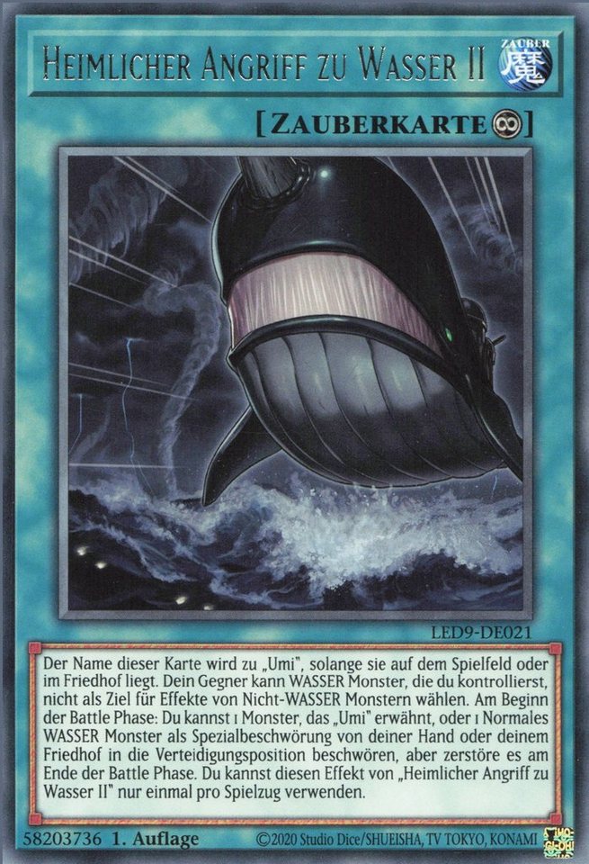 Recollectibles Sammelkarte Yugioh Karte Heimlicher Angriff Zu Wasser Ii