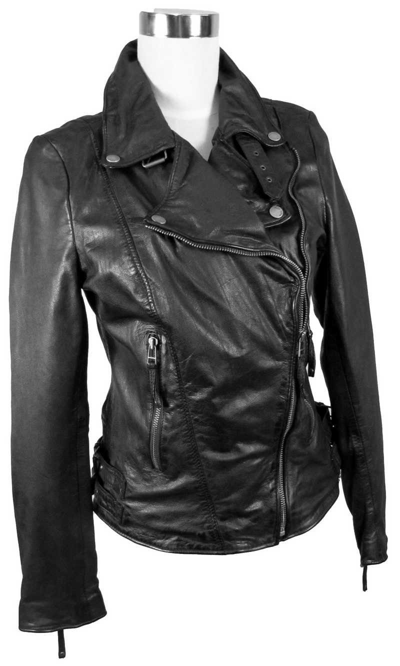 Freaky Nation Lederjacke, Freaky Nation - Damen Lederjacke Ziegenleder onyx