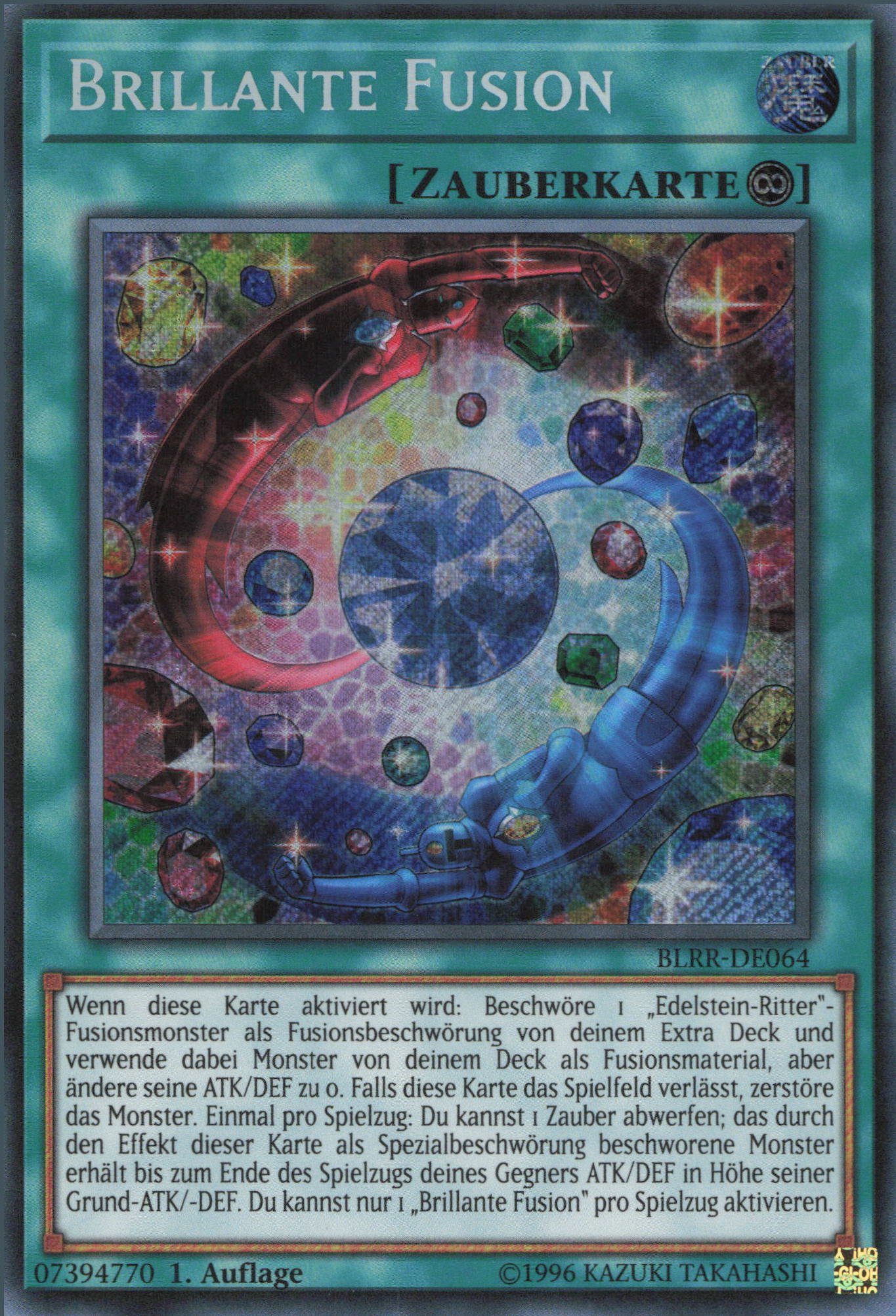 Recollectibles Sammelkarte Yugioh Karte Brillante Fusion Deutsch Yu Gi