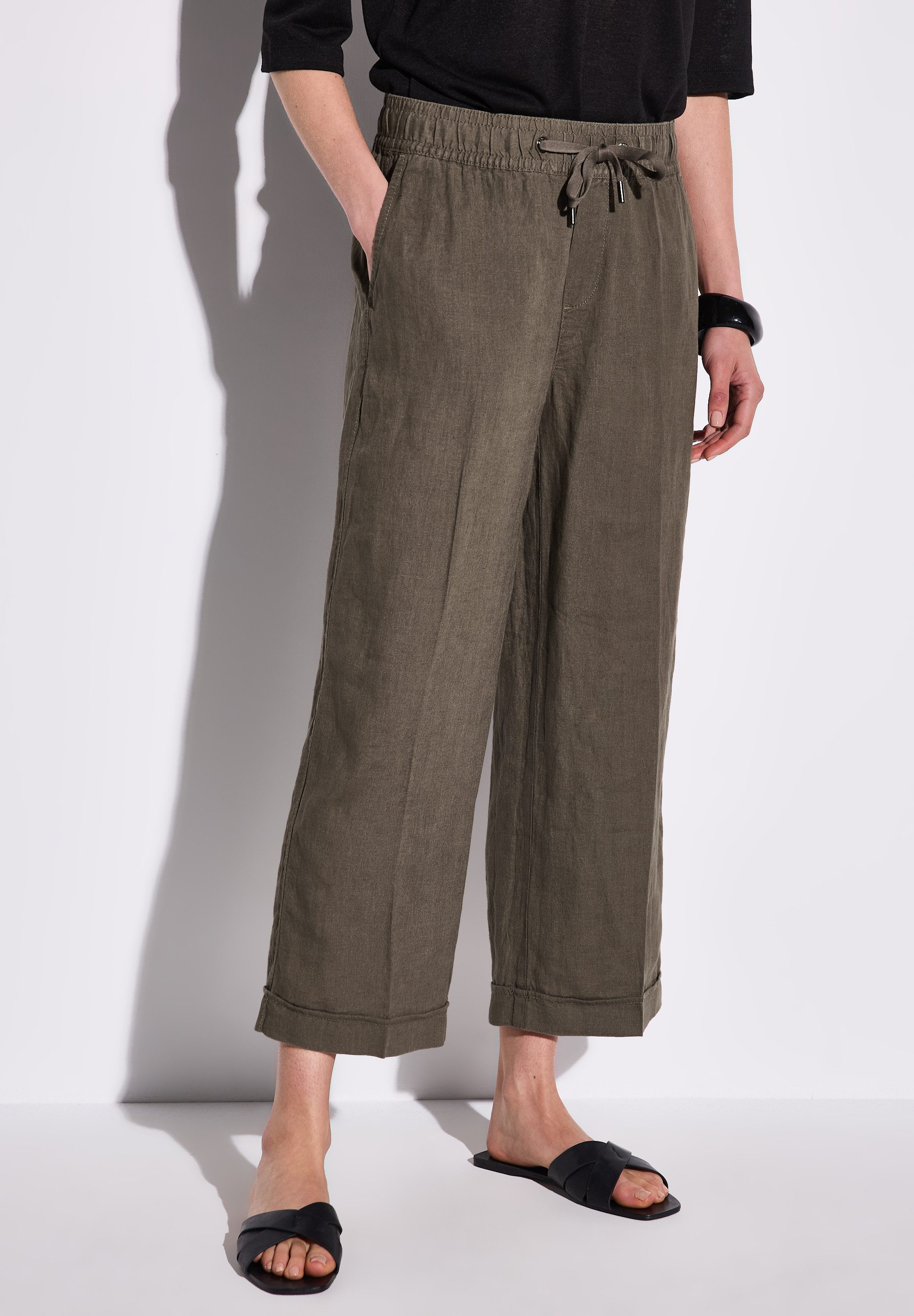 STREET ONE Culotte Styel EMEE Sommerhose mit elastischem Bund mit ...