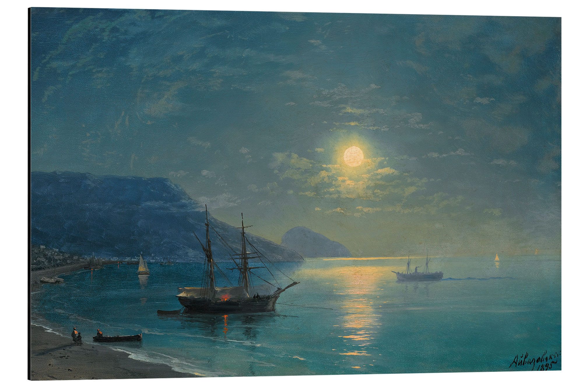 Posterlounge Alu Dibond Druck Ivan Konstantinovich Aivazovsky Abend