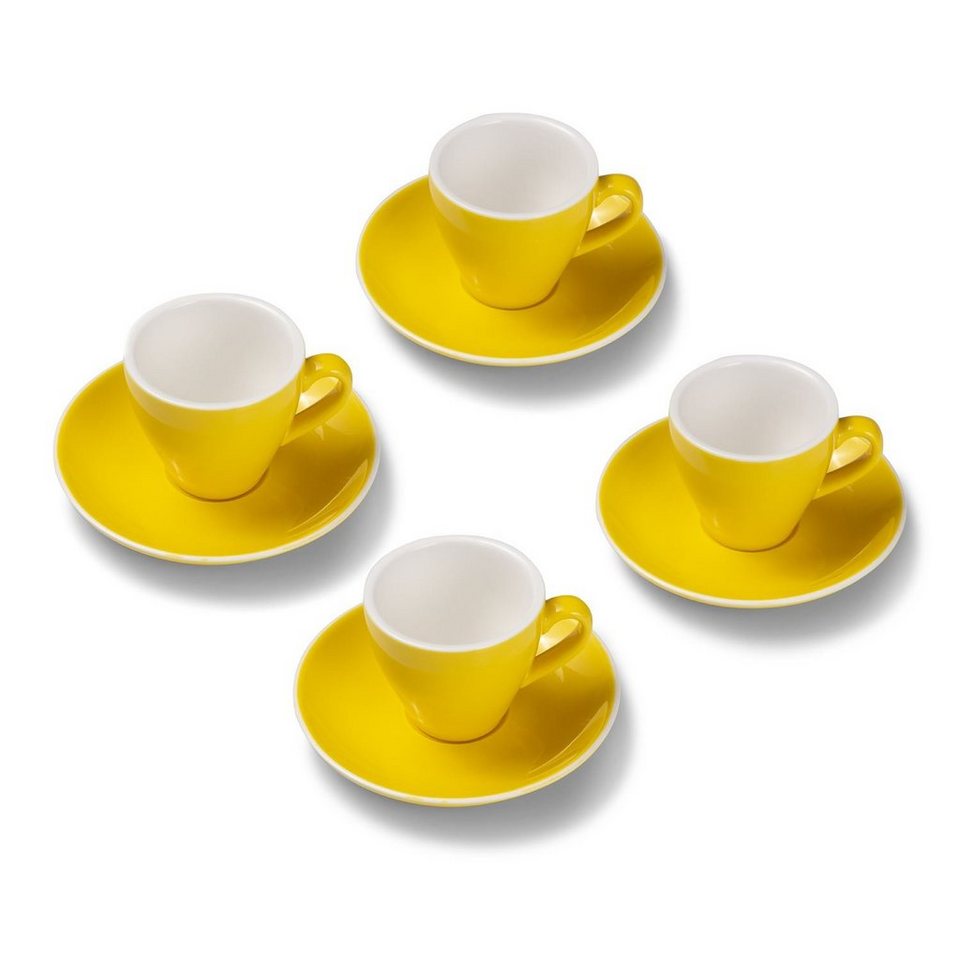 Terra Home Espressotasse Extra Dickwandiges Espressotassen Set Gelb