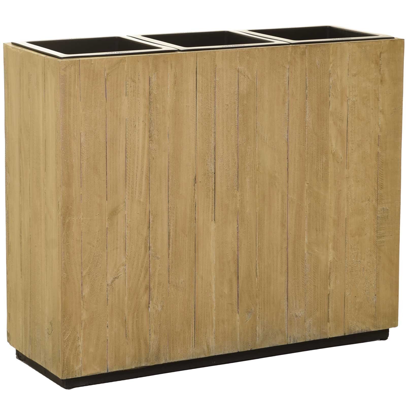VIVANNO Pflanzkübel Holz ELEMENTO Kasten - Braun Maserung (1 St ...