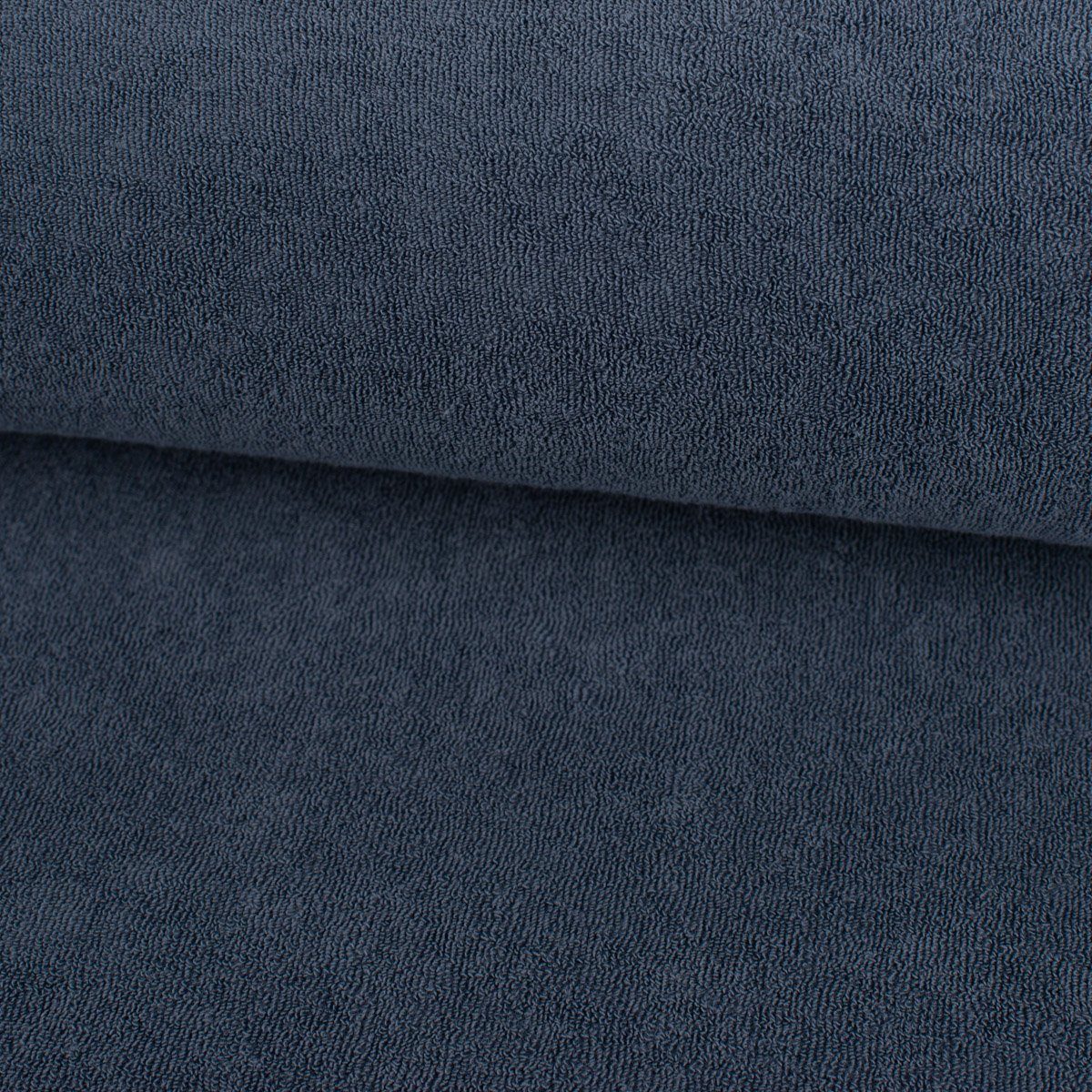 SchÖner Leben Stoff Frotteestoff Stretch Frottee Einfarbig Navy Blau