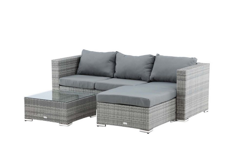 Ebuy24 Gartenlounge Set Rotterdam Lounge Set 2 Teile Grau