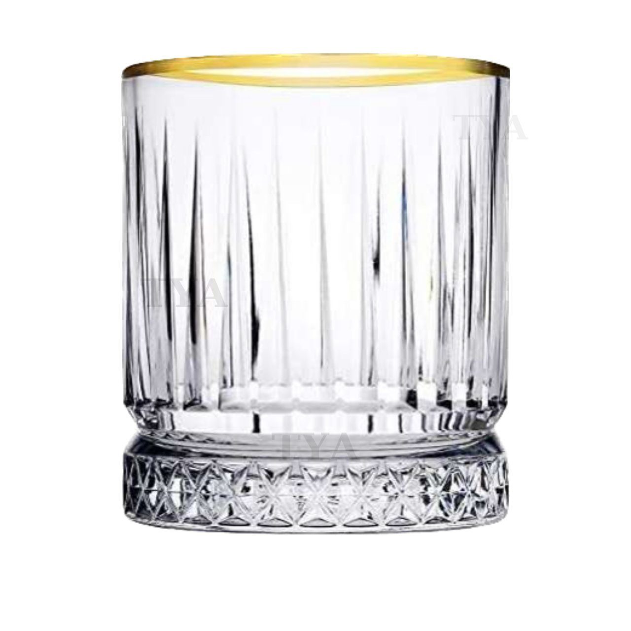 Pasabahce Gläser Set Elysia Golden Touch Glas Trinkglas 4 Er Set In