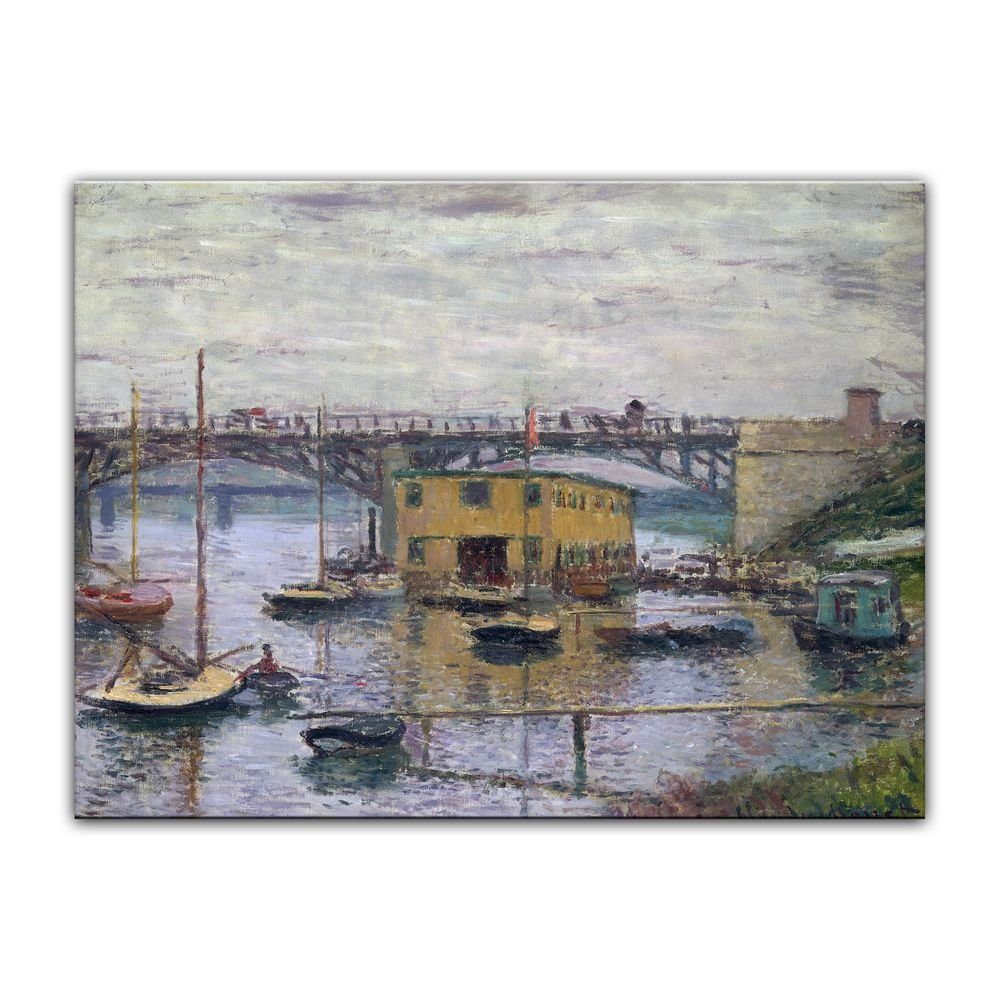 Bilderdepot24 Leinwandbild Alte Meister Claude Monet Brücke Bei