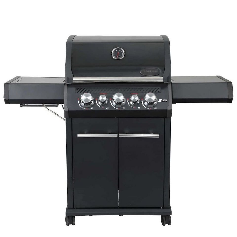 Proregal® Gasgrill Gasgrill S 318 Blackline Mit 3 Hauptbrenner 3